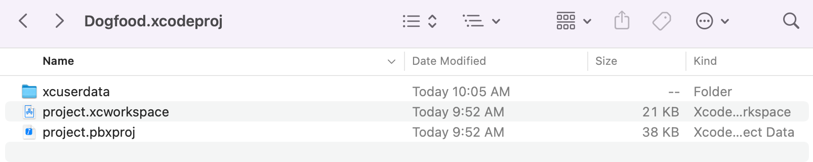 Xcode Project Sneak Peek